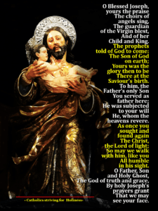 HYMN TO ST. JOSEPH, "TE IOSEPH CELEBRENT" (O BLESSED JOSEPH, YOURS THE ...