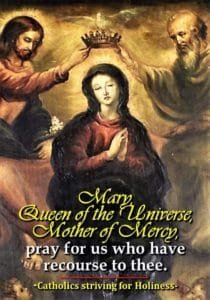 August 22: QUEENSHIP OF THE BLESSED VIRGIN MARY MASS PRAYERS AND ...