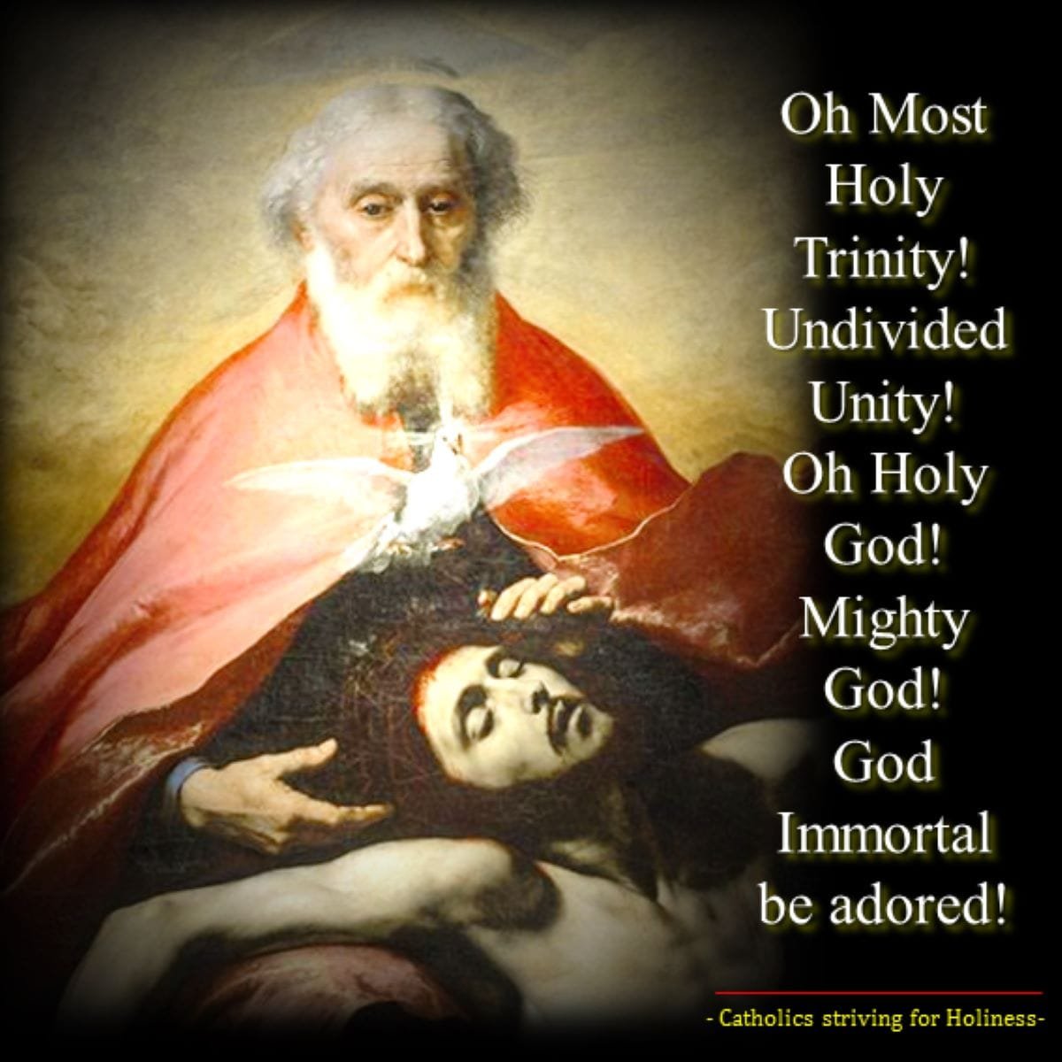 HAPPY SOLEMNITY OF THE MOST HOLY TRINITY! OH MOST HOLY TRINITY, GOD ...