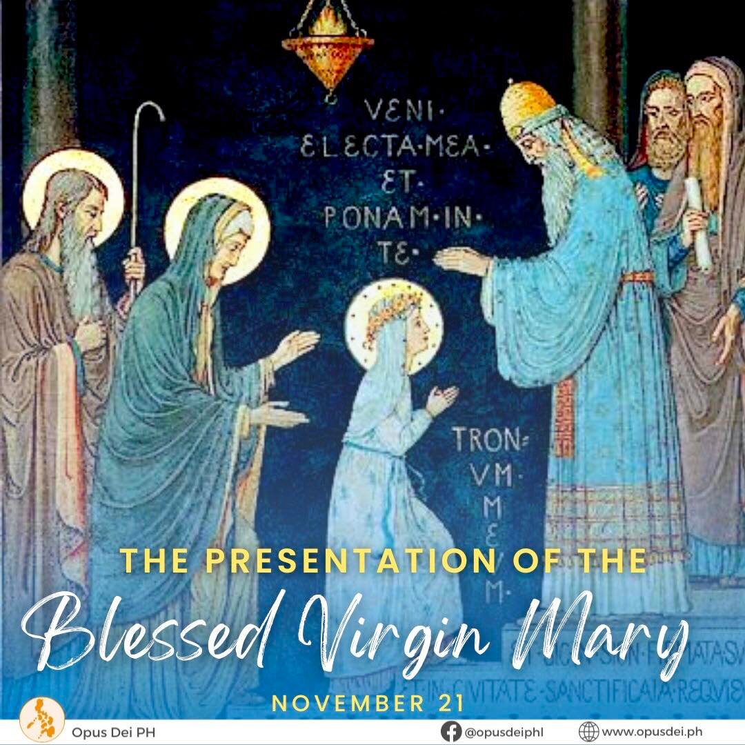 Nov. 21: PRESENTATION OF THE BLESSED VIRGIN MARY. MASS READINGS ...